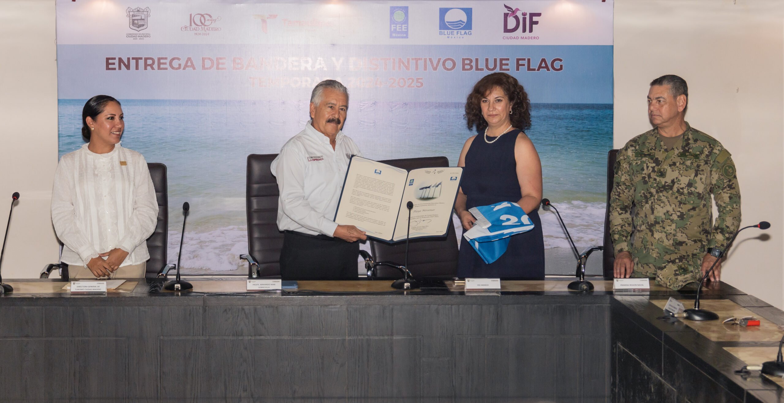 Recibe Playa Miramar por quinto año consecutivo la Bandera y Distintivo ...